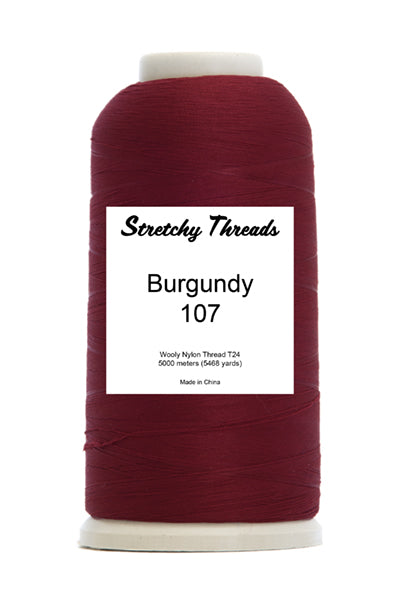 Burgundy Wooly Nylon Thread – Stretchy Threads