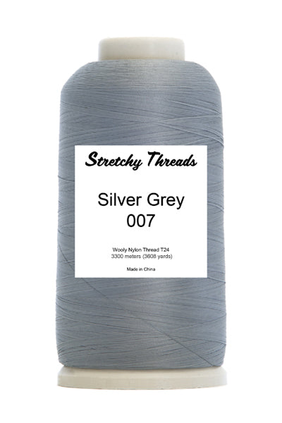 Silver Grey Wooly Nylon Thread - NEW SIZE! – Stretchy Threads